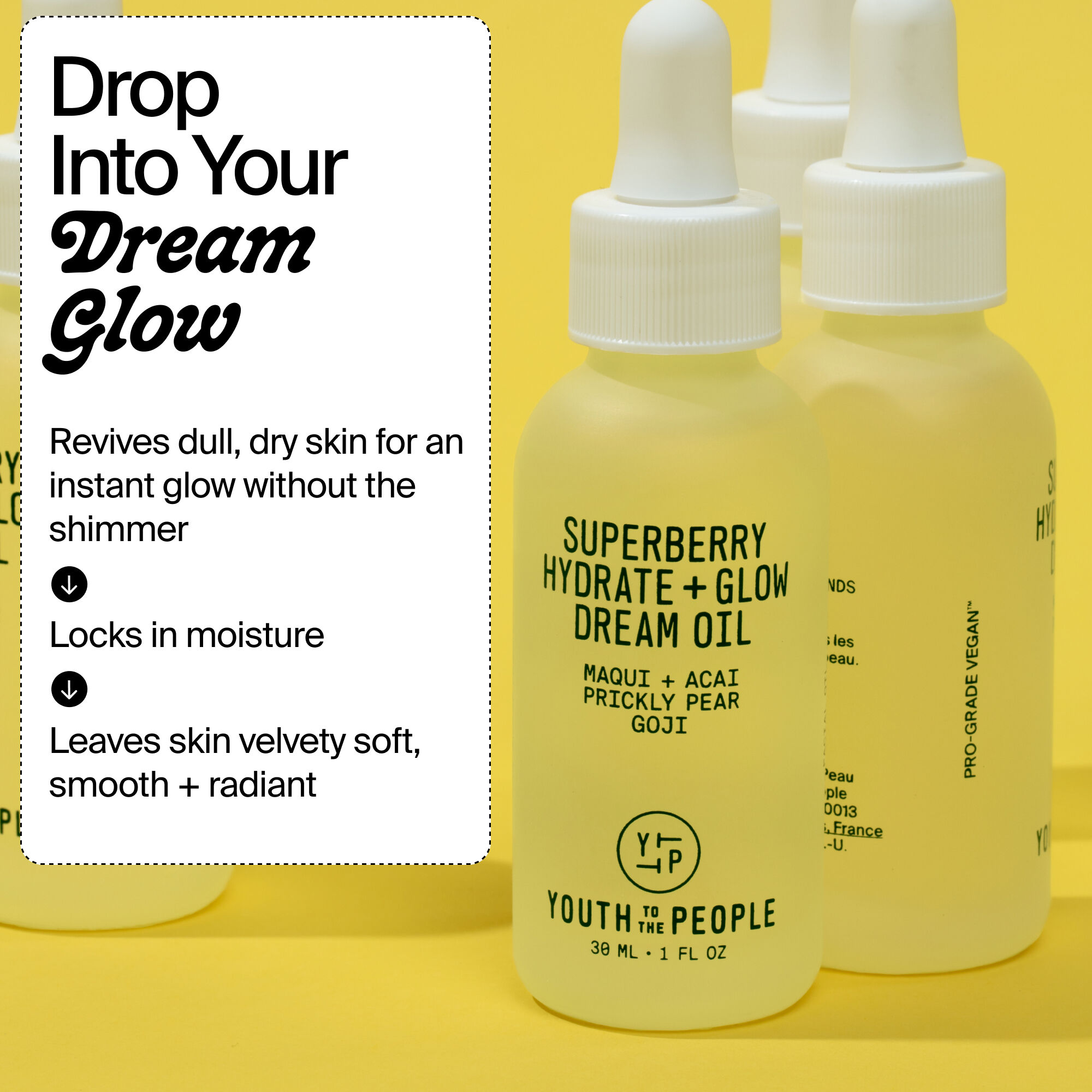 Superberry Hydrate & Glow Face Dream Oil | Youth To The People