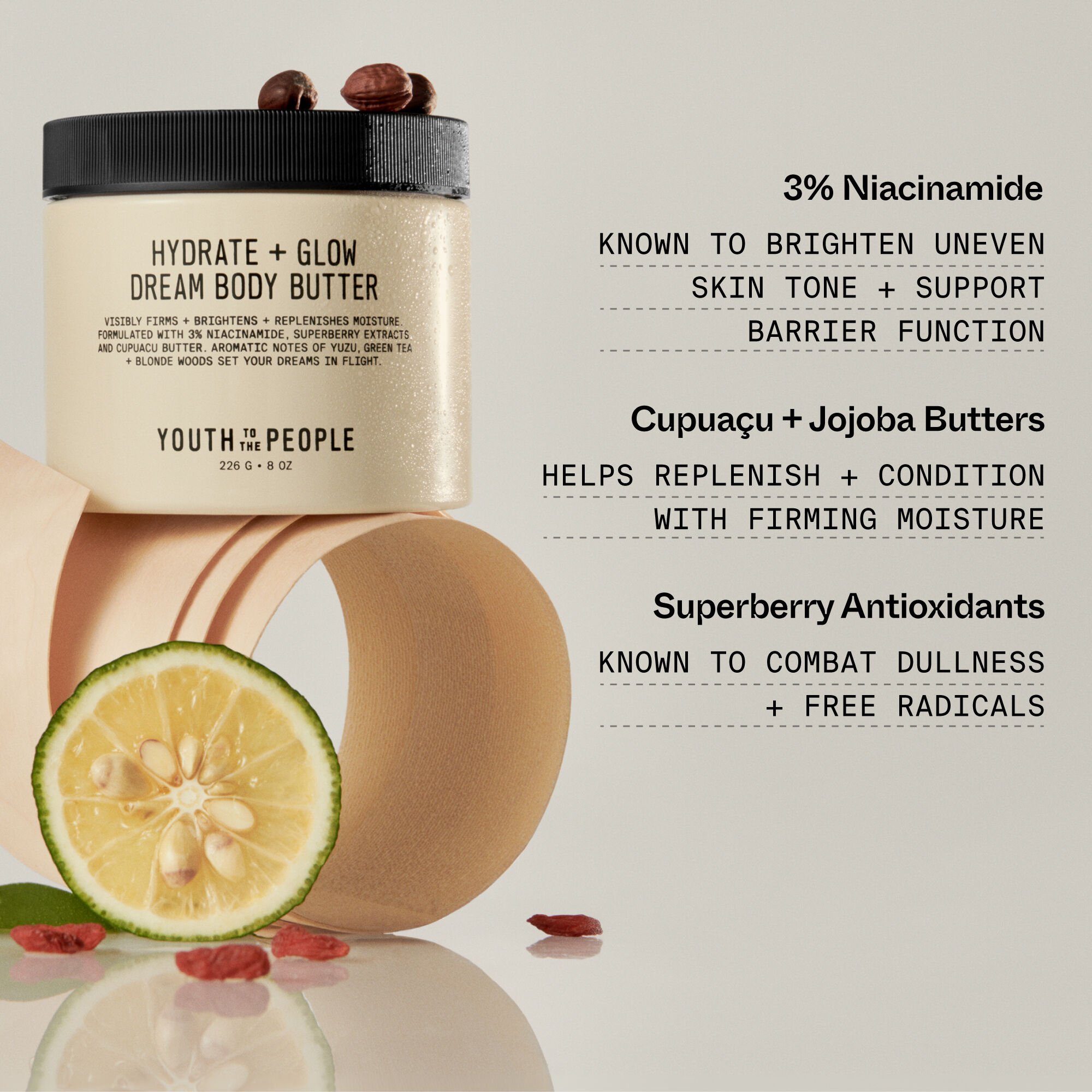 Superberry Hydrate + Glow Dream Body Butter | Youth To The People